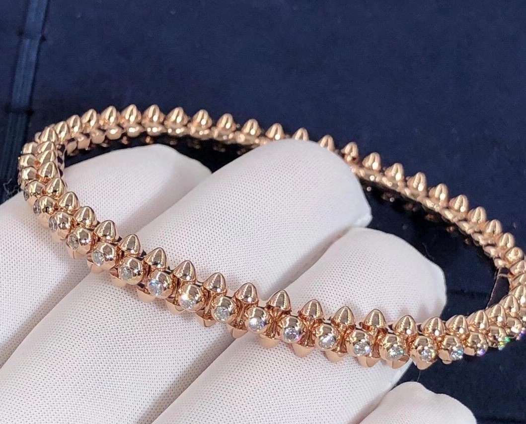 Imitation Copy 18K Yellow Gold Clash De Cartier Diamond Bracelet